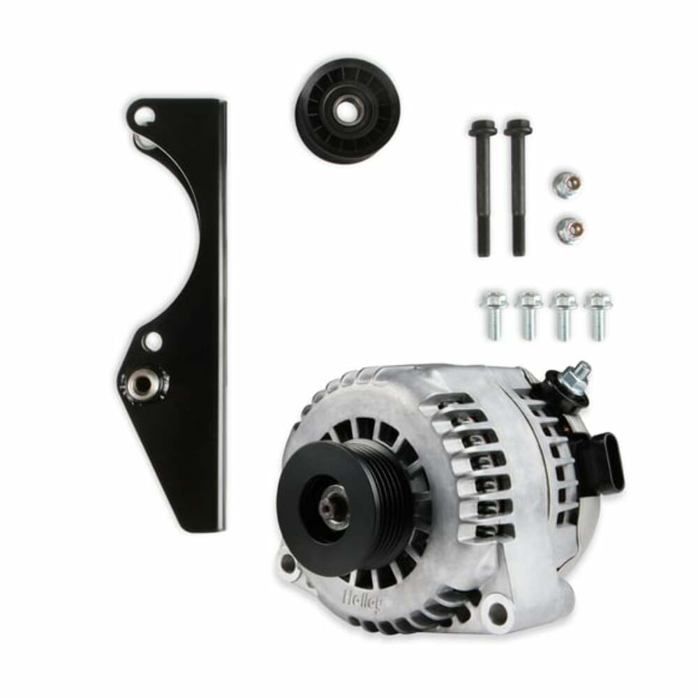 Holley Gen III Hemi Alternator Relocation Kit w/ Holley Alternator 97 ...